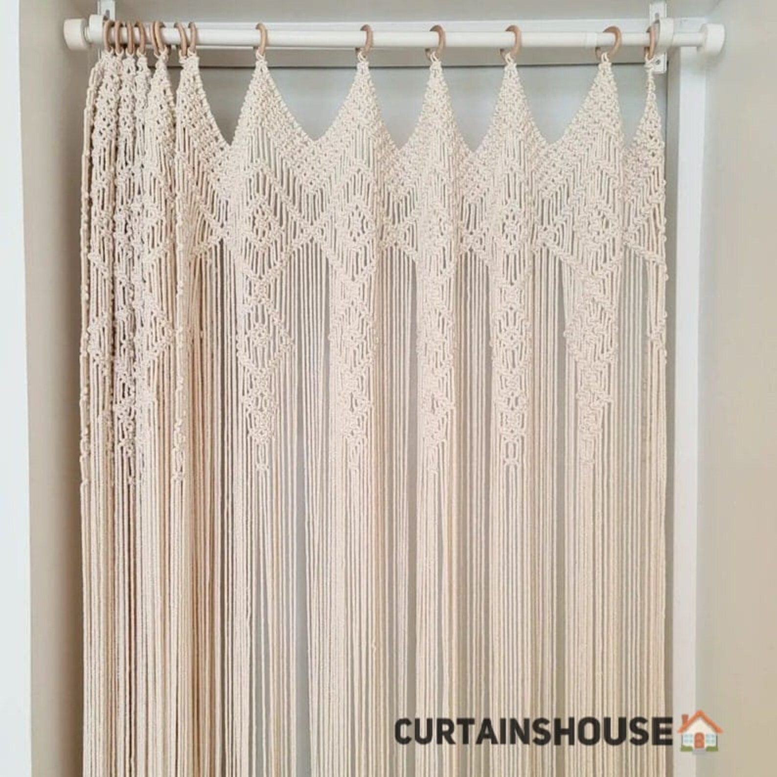 Luxury Macrame / Macramé Wall Curtain / Macrame Boudoir Decor/ - Etsy