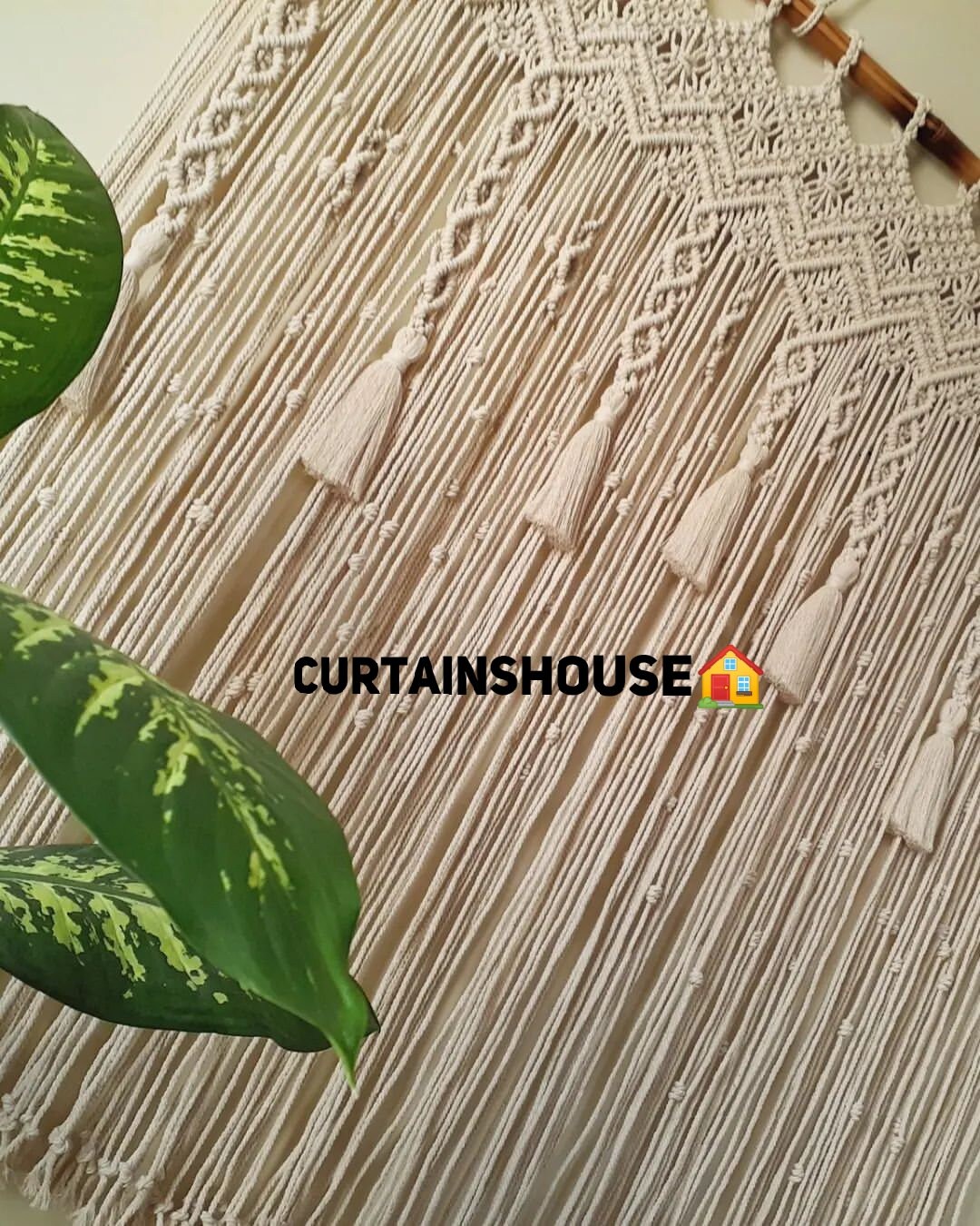 Macrame Curtain Macrame Curtain for Window curtain for - Etsy