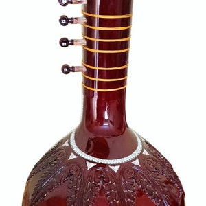 Sitar Indian Handcarved Left Hand Ravi Shankar Sitar 7 Main String 13 ...
