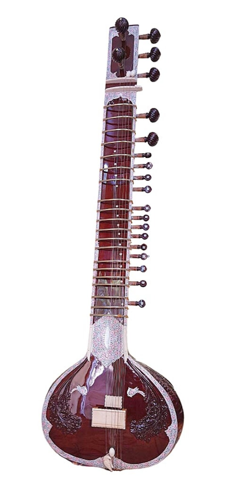 Sitar Indian Handcarved Left Hand Ravi Shankar Sitar 7 Main - Etsy