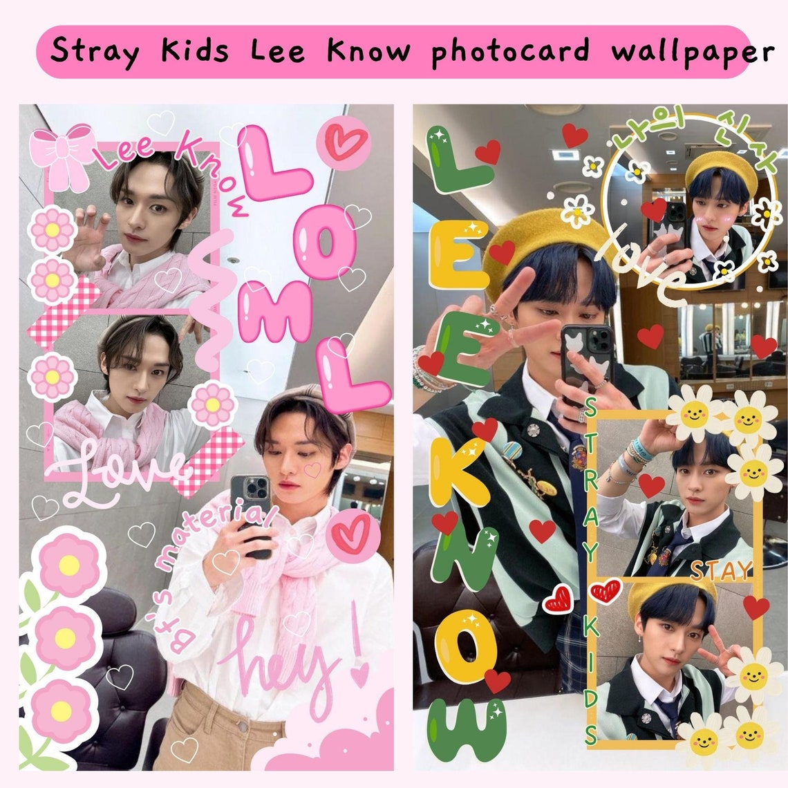 Stray Kids Lee Know Photocard / Wallpaper / Merch / Poster/ Wall Print ...