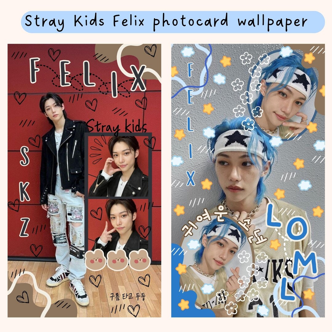 Stray Kids Felix Photocard / Wallpaper / Merch / Poster/ Wall Print Aesthetic Kpop Room Decor ...