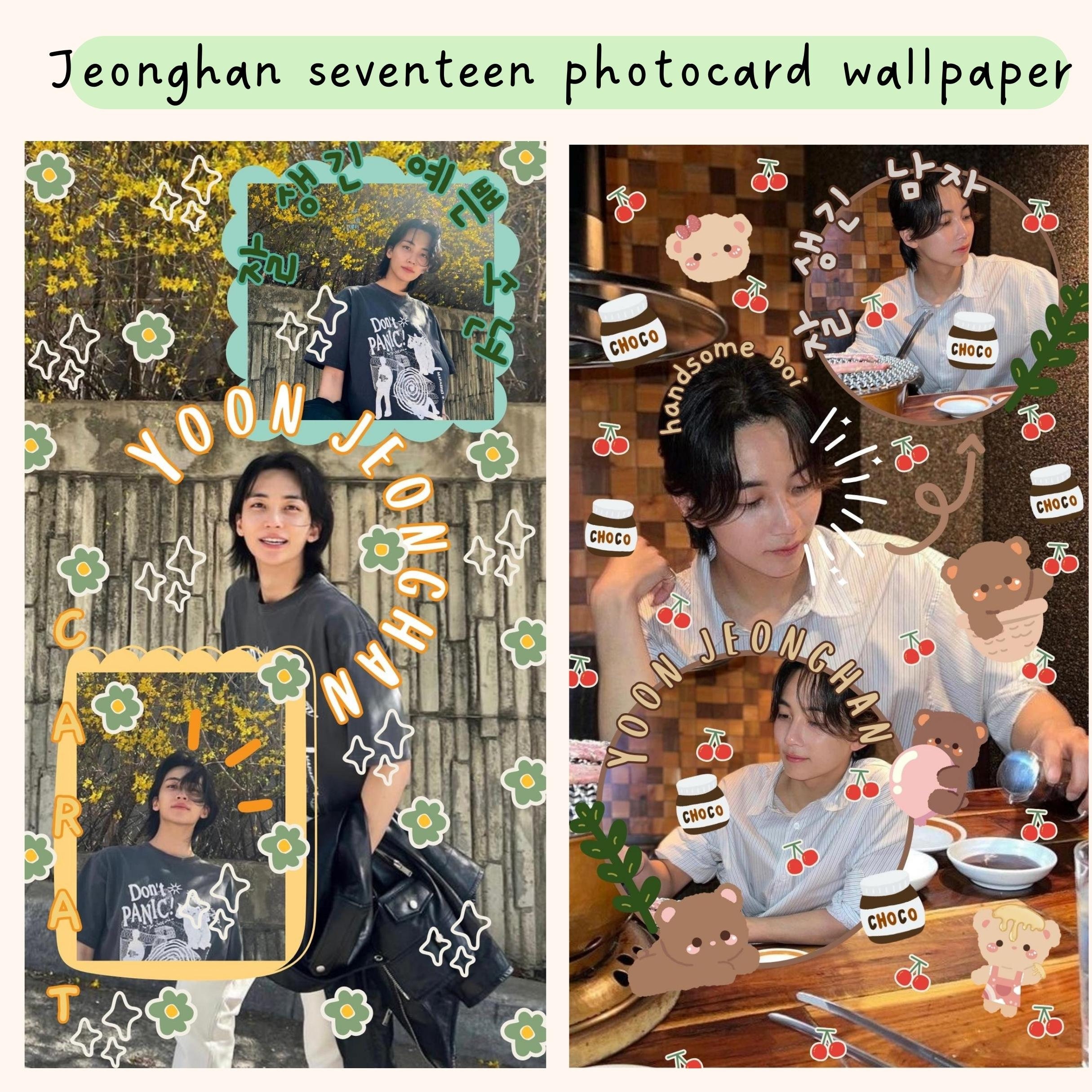 Seventeen Yoon Jeonghan Photocard / Wallpaper / Merch / Poster/ Wall ...