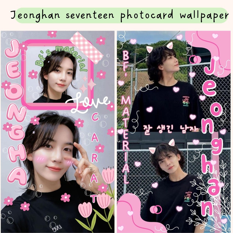 Seventeen Yoon Jeonghan Photocard / Wallpaper / Merch / Poster/ Wall Print Aesthetic Kpop Room ...