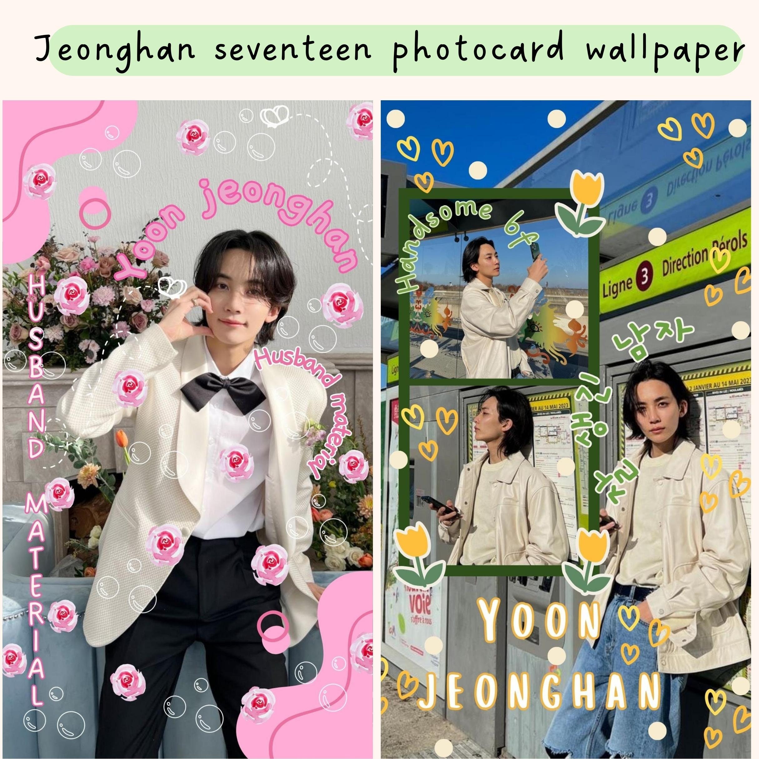 Seventeen Yoon Jeonghan Photocard / Wallpaper / Merch / Poster/ Wall ...