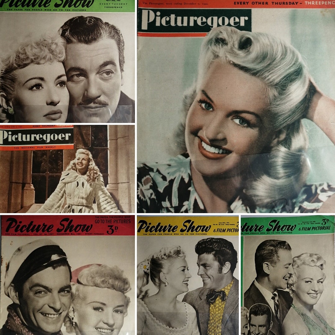 You Choose: Vintage 1940s 1950s BETTY GRABLE Picturegoer Picture Show ...