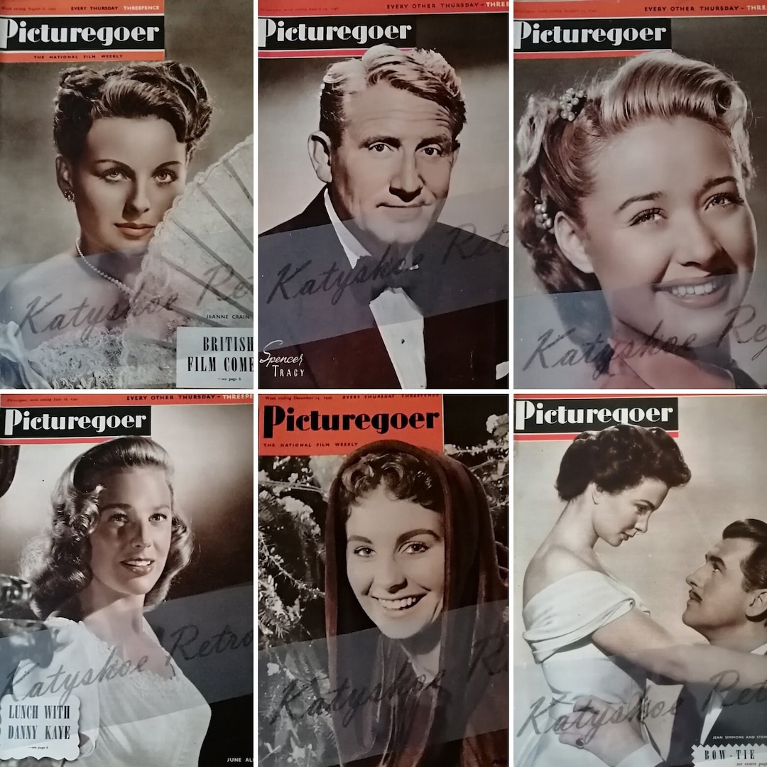UFPG 1940s Original Vintage Picturegoer Film Magazine Retro Spencer ...
