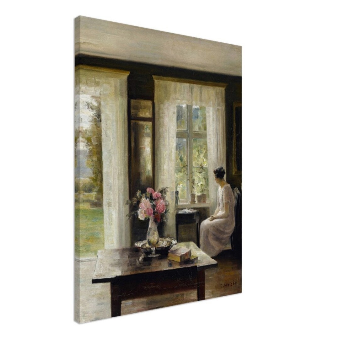 Interior, Light of Spring, Carl Holsøe, Fine Art Print on Canvas - Etsy