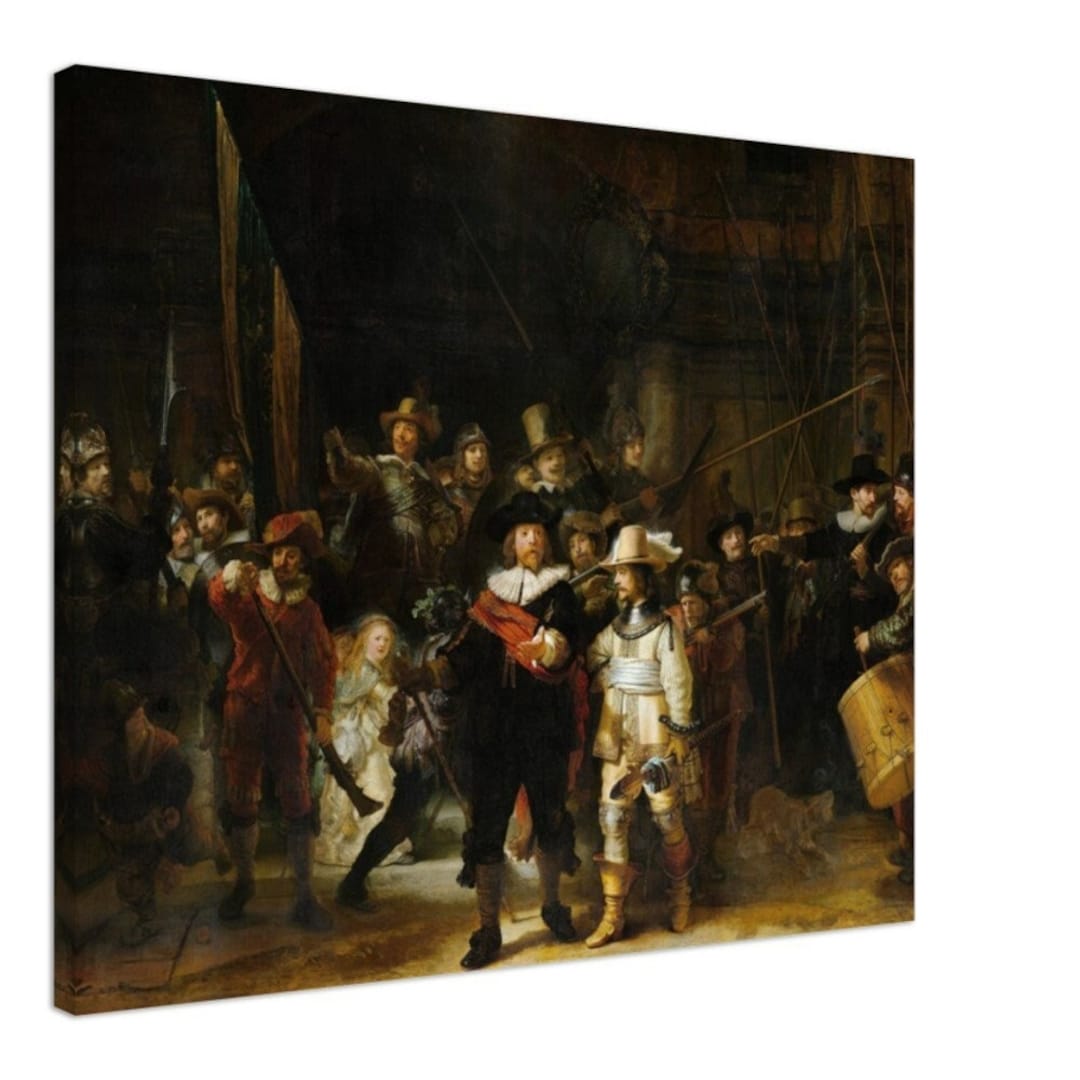 The Night Watch (1642), Rembrandt Van Rijn, Fine Art Print on Canvas - Etsy