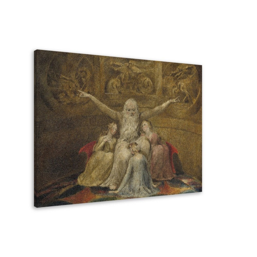 Job and His Daughters (1799-1800), William Blake, Fine Art Print on ...