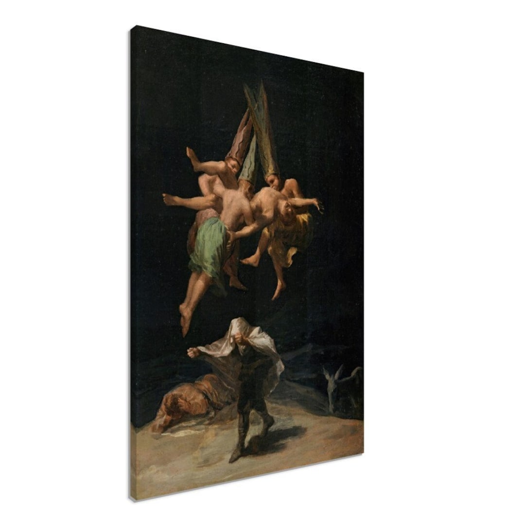 Witches’ Flight (1798), Francisco De Goya, Fine Art Print on Canvas - Etsy