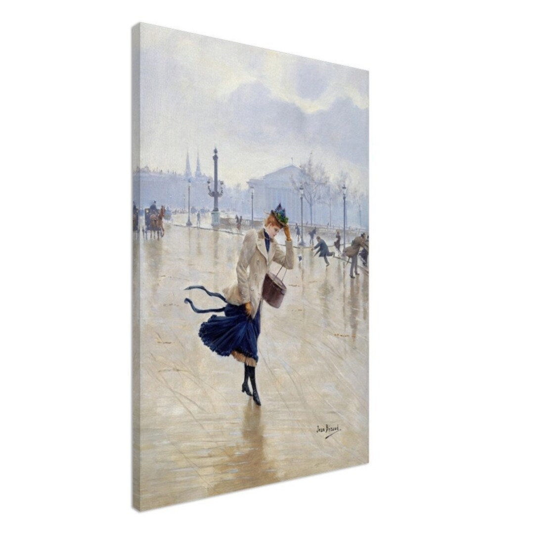 Windy Day, Place De La Concorde (c. 1890), Jean Béraud, Fine Art Print ...