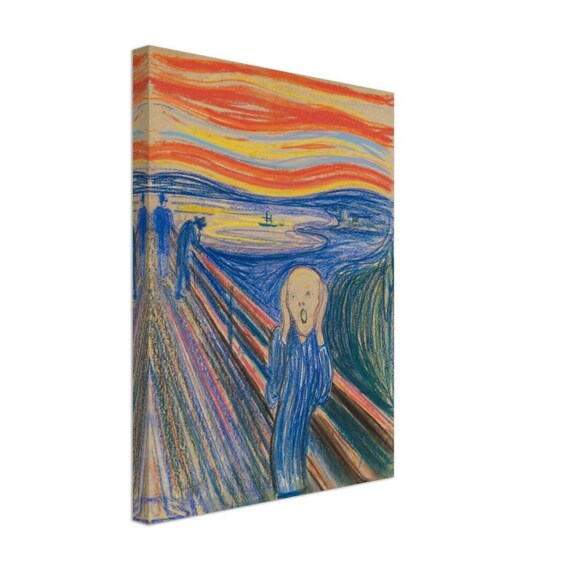 The Scream 1895 Edvard Munch Fine Art Print on Canvas - Etsy Ireland