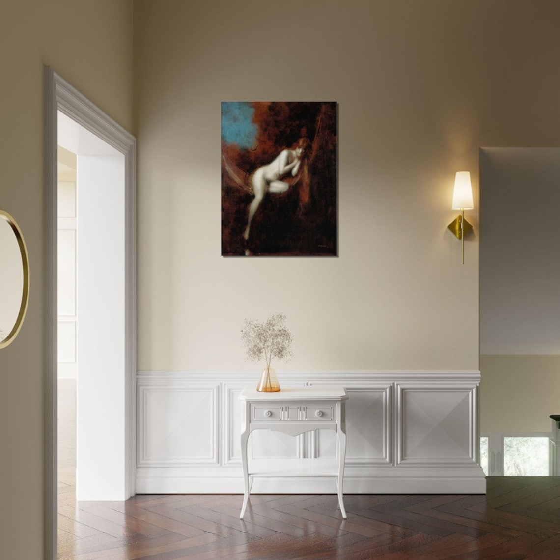 Sara La Baigneuse 1903, Jean-jacques Henner, Fine Art Print on Canvas - Etsy