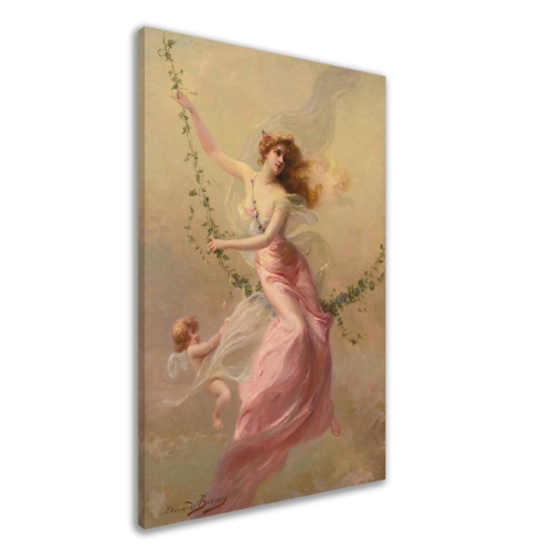 The Swing, Édouard Bisson, Fine Art Print on Canvas - Etsy