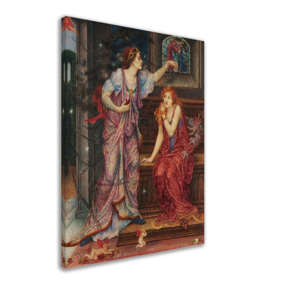 Queen Eleanor & Fair Rosamund 1880-1919, Evelyn De Morgan, Fine Art ...