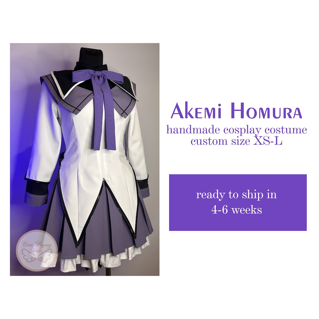 Homura Akemi Mahou Shoujo Madoka Magica Cosplay Costume Magical Girl ...