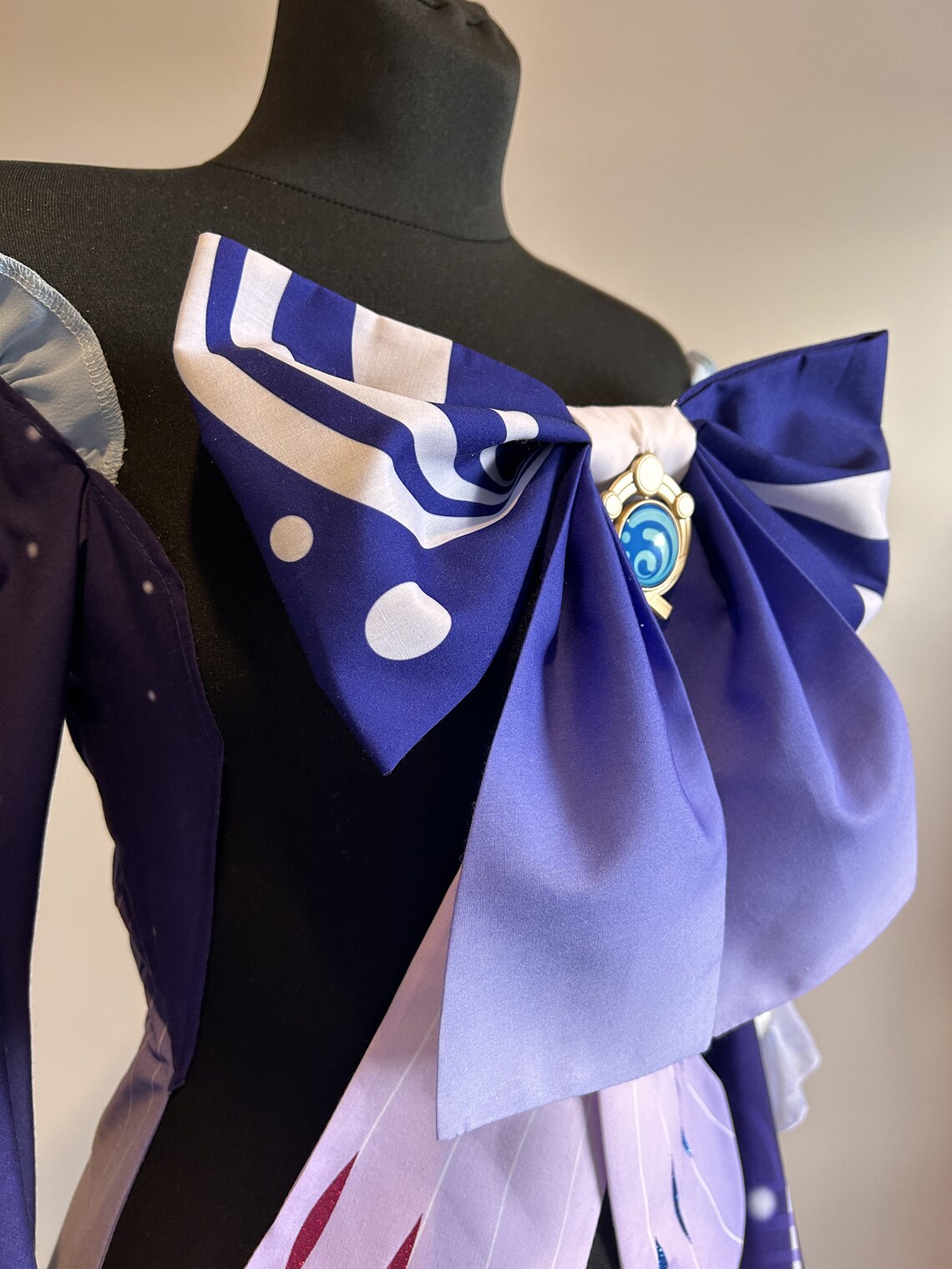 Sangonomiya Kokomi Fabric Design Genshin Impact Inazuma Kimono Digital ...