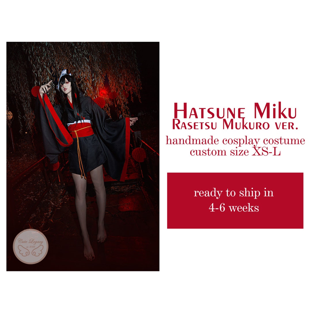 Hatsune Miku Vocaloid Cosplay Costume Rasetsu Mukuro Custom Made ...
