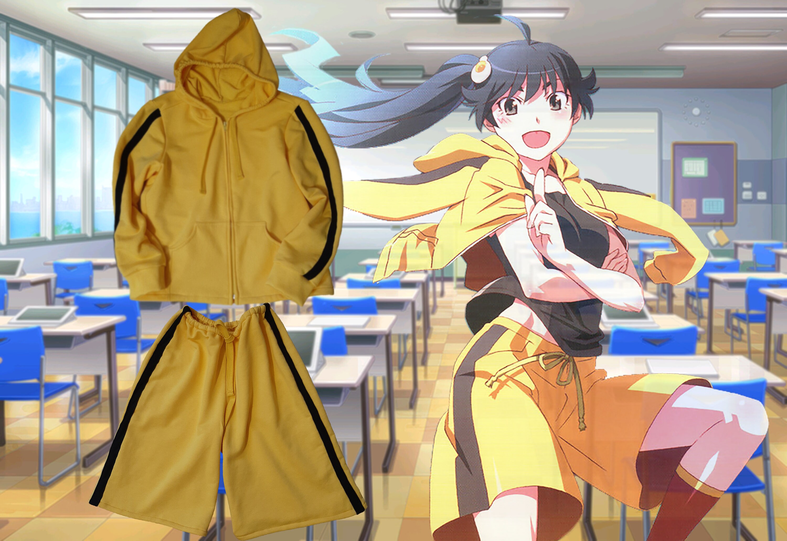 Araragi Karen Bakemonogatari Cosplay Costume Custom Made Etsy