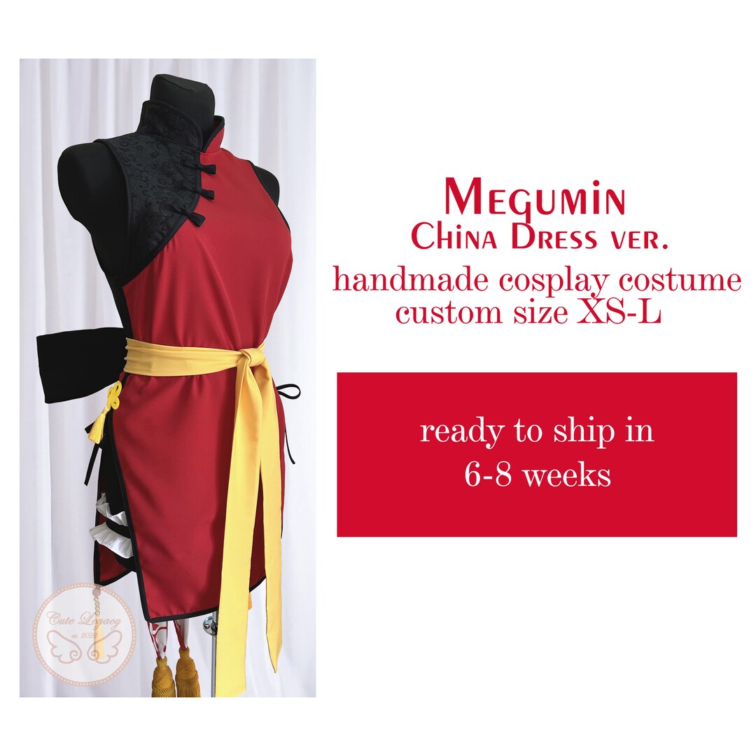 Megumin Konosuba Cosplay Chinese Dress Custom Made Cosplay - Etsy