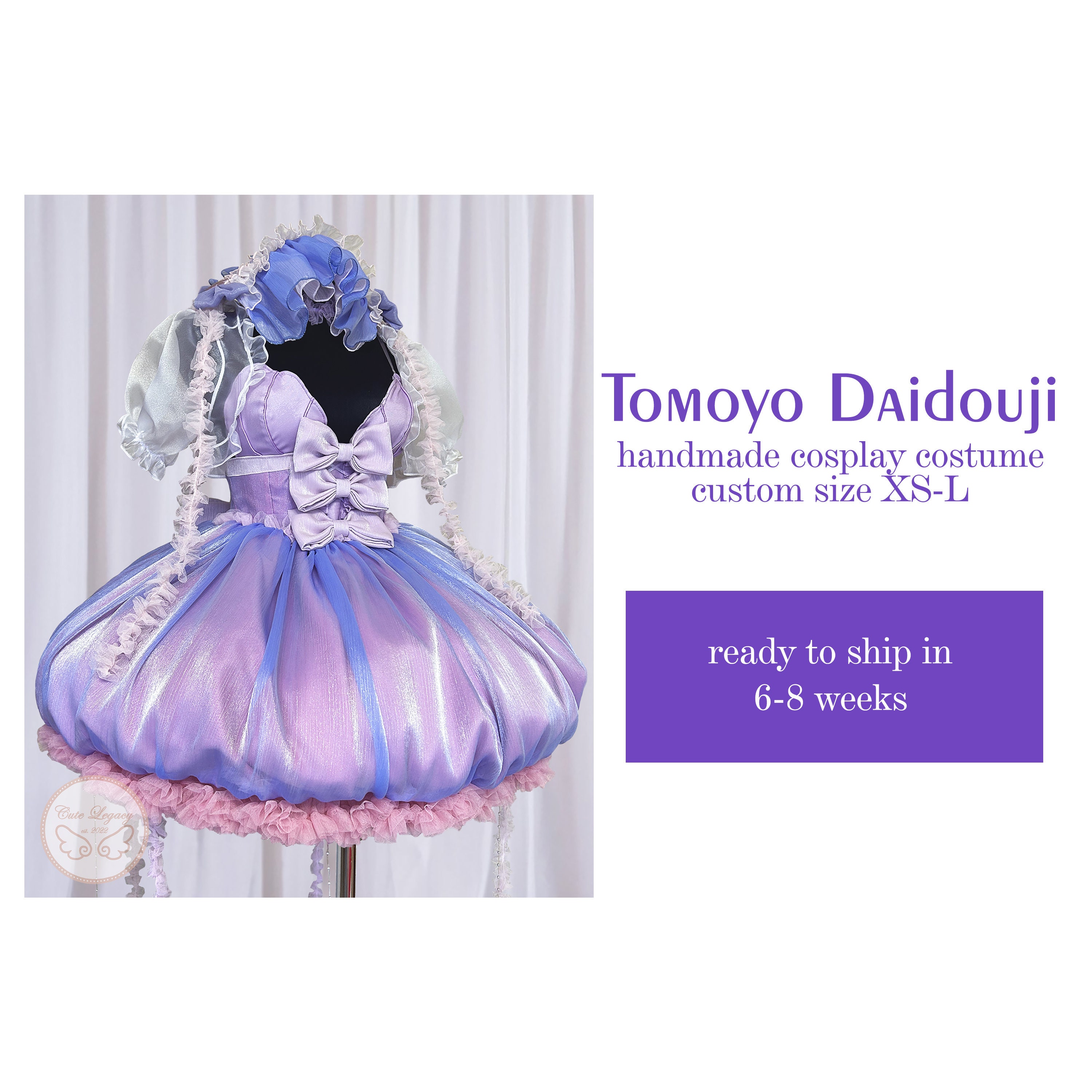 Tomoyo Daidouji Sakura the Cardcaptor Cosplay Costume Jellyfish Dress ...