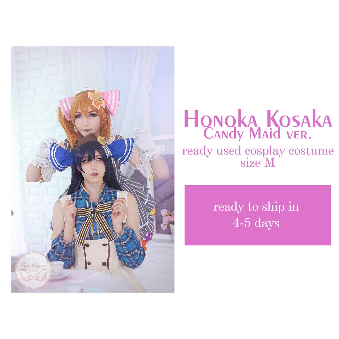 Honoka Kousaka Love Live School Idol Project Cosplay Costume Candy Maid Custom Made Cosplay - Etsy