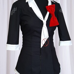 Junko Enoshima Danganronpa Cosplay Costume School Uniform Custom Made ...