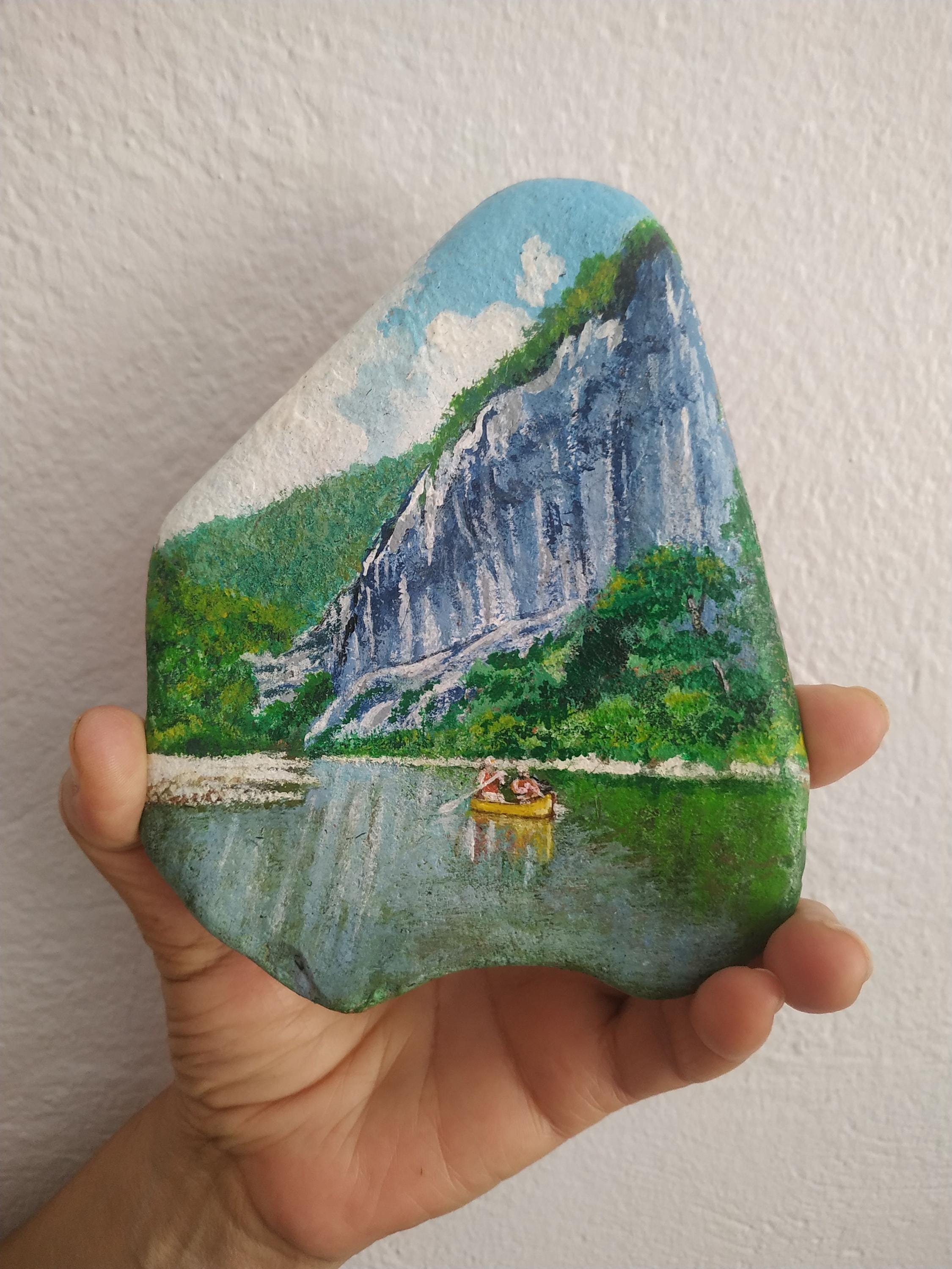 Stone Painting,rock Painting,handmade Stone Art,custom Stone Painting ...