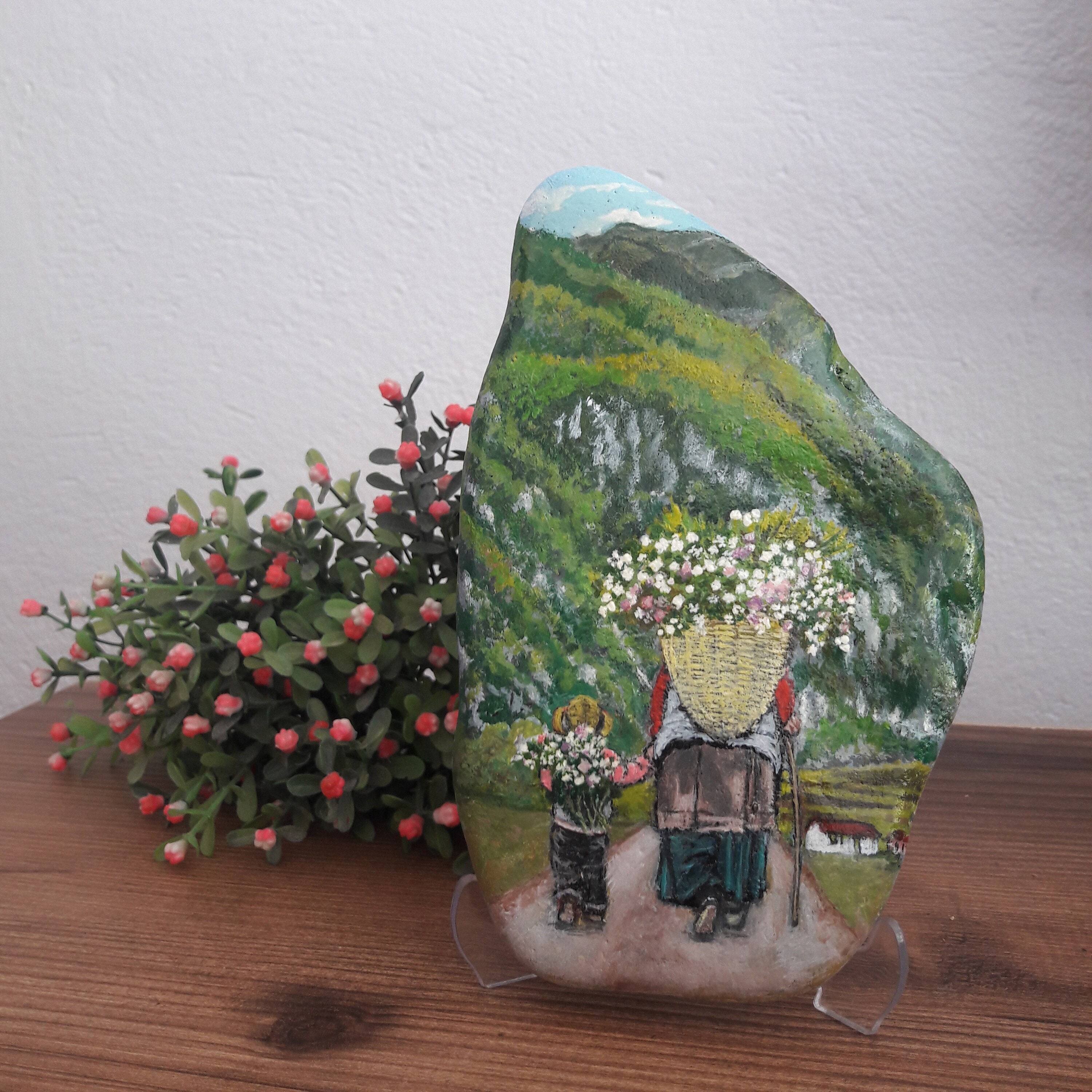 Acrylic Rock Art, Painted Rocks, Hand Painted Rock Painting, Hand ...