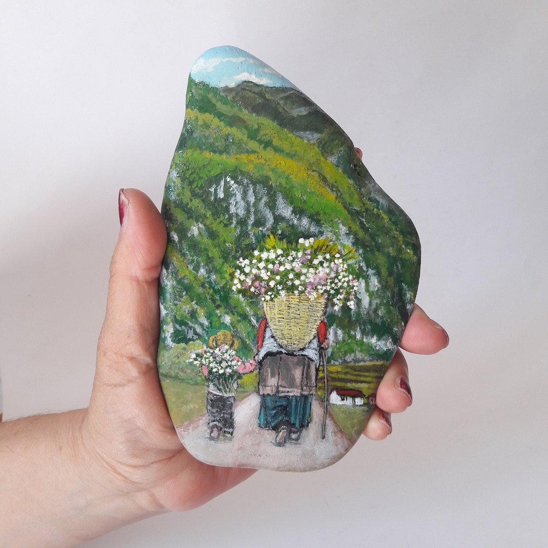 Acrylic Rock Art, Painted Rocks, Hand Painted Rock Painting, Hand ...