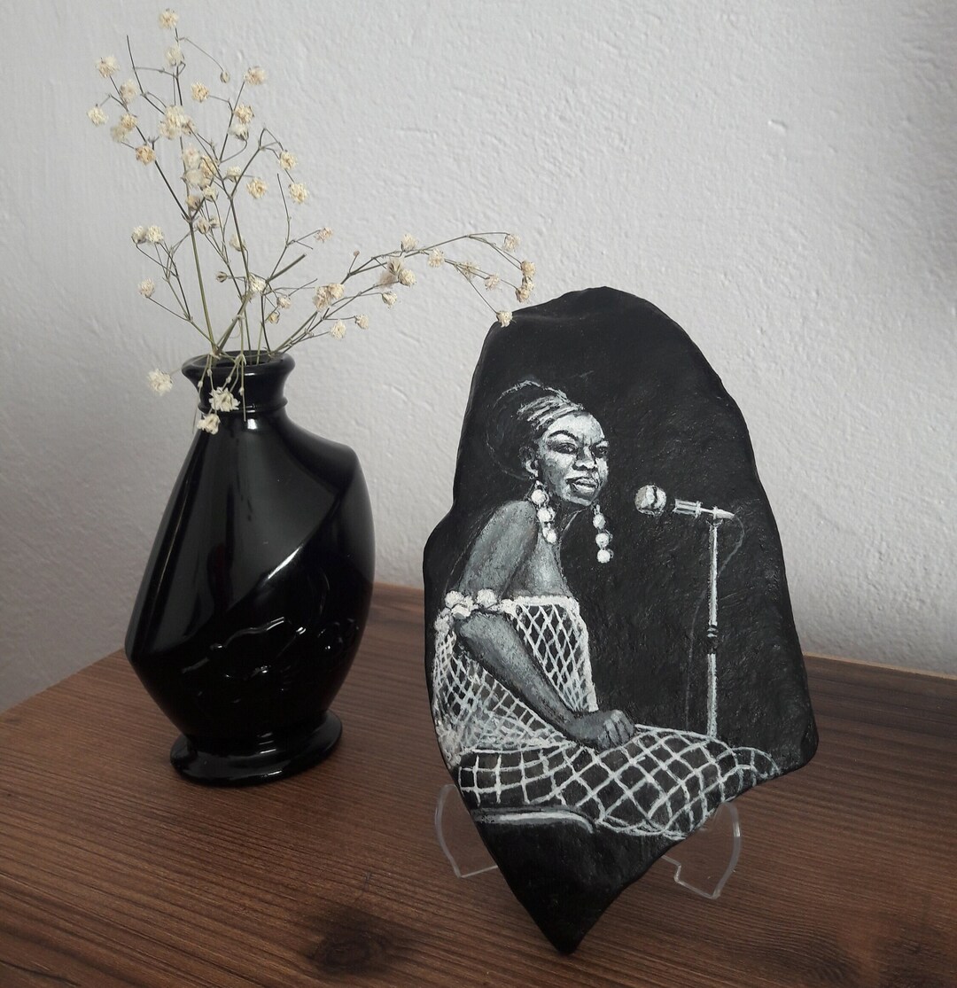 Custom Painted Rocks, Handmade Stone Art, Unique Rock Painting, Hand ...