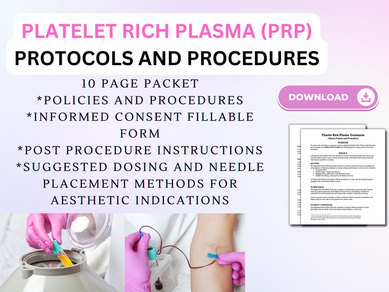 PRP Policies and Procedures Template for Aesthetic Providers ...