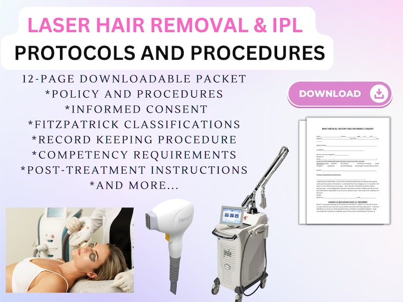 IPL & Laser Hair Removal Policies and Procedures Template (50 Pages) - Etsy