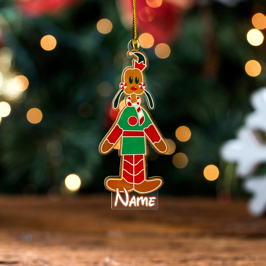 Personalized Gingerbread Goofy Dog Christmas Ornament Disney - Etsy