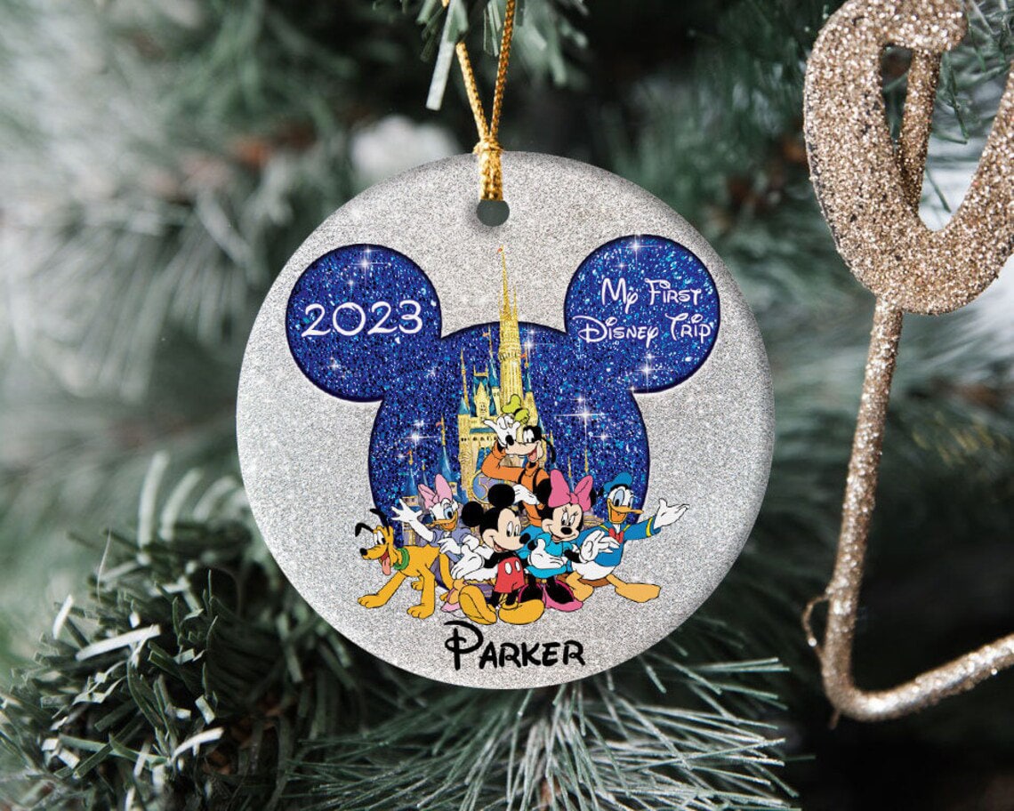 Personalized Disney First Trip Ornament Disney World Ornament