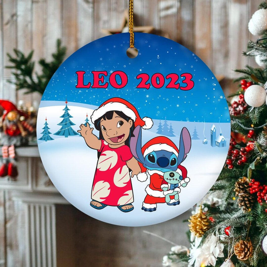 Personalized Lilo and Stitch Ornament Stitch Christmas - Etsy