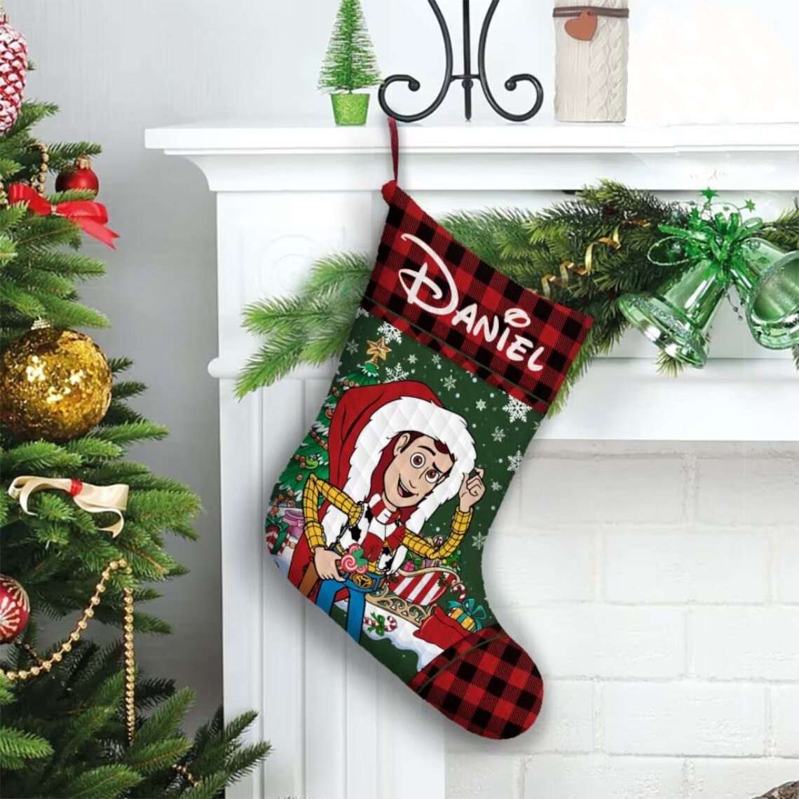 Personalized Toy Story Christmas Stocking, Pixar Characters Christmas ...