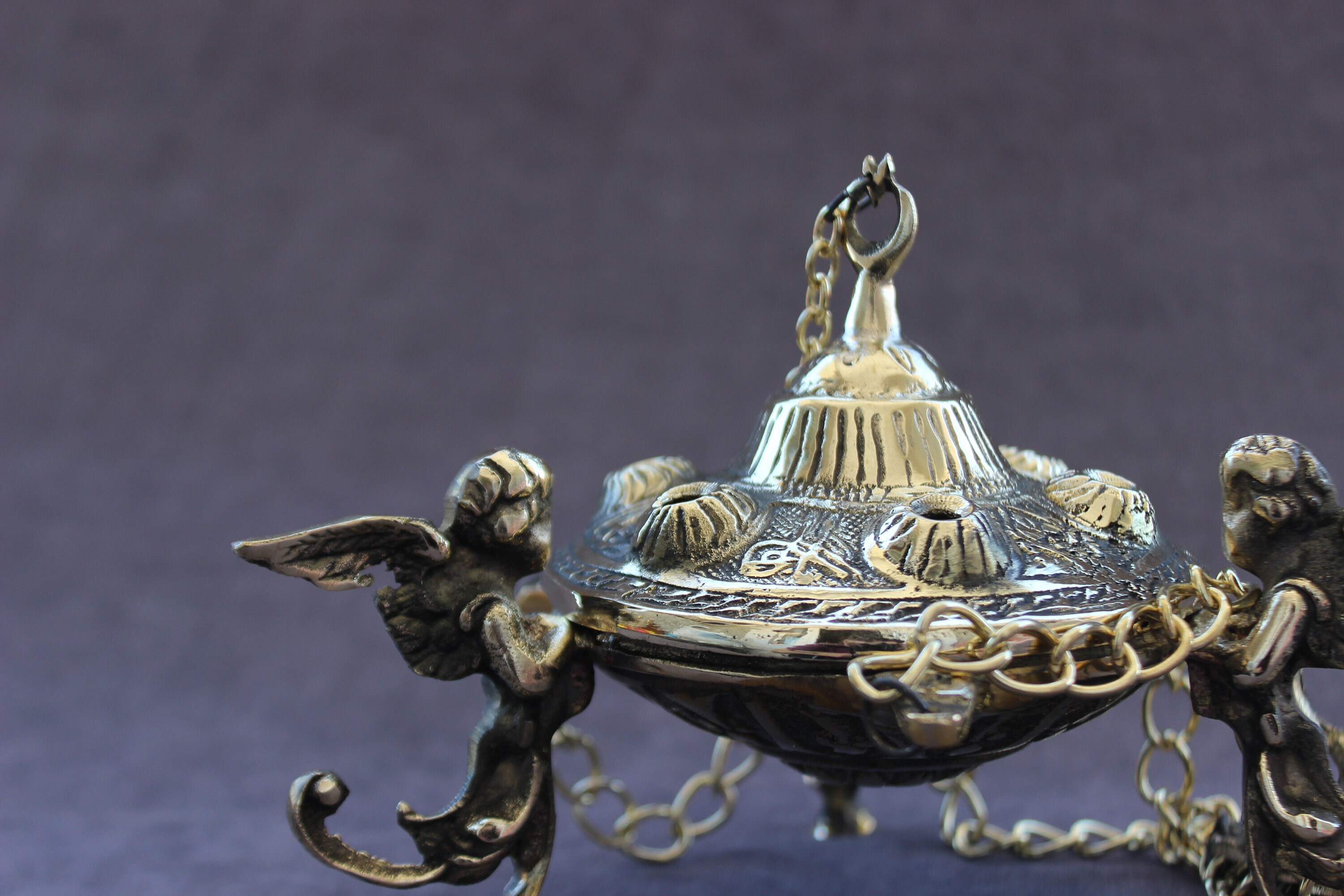 Wall Hanging Censer Handmade Brass Censer Angel Figurine - Etsy