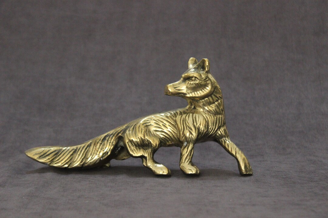 Fox Ornament, Fox Statue, Fox Sculpture, Fox Figurine, Home Decor ...