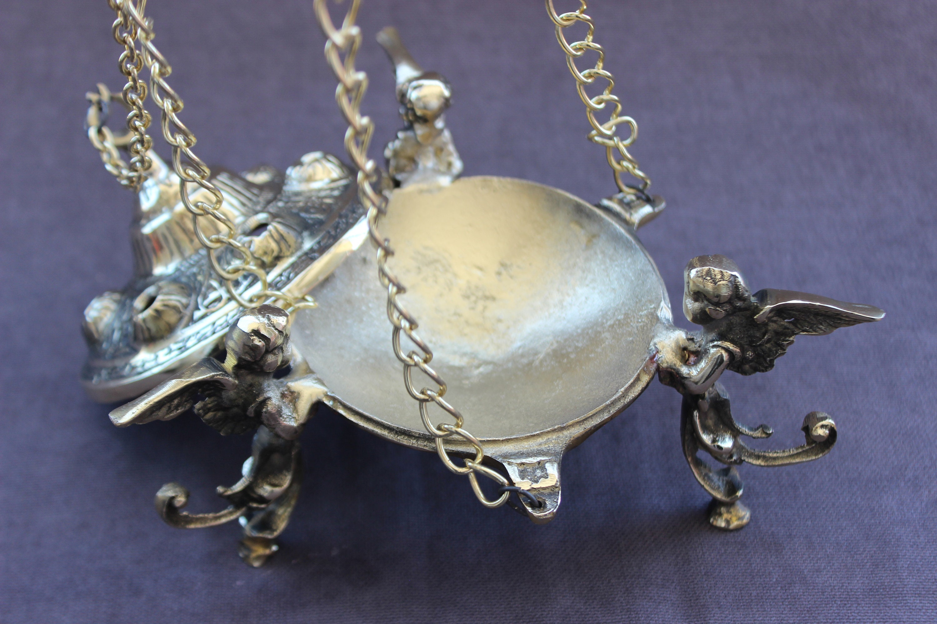 Wall Hanging Censer Handmade Brass Censer Angel Figurine - Etsy