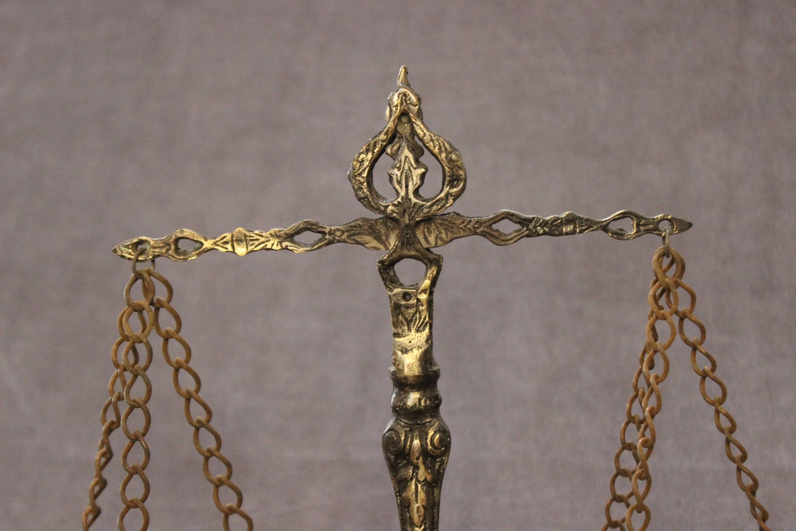 Big Scales of Justice, Justice Scales Statue, Office Decor, Lawyer Gift ...