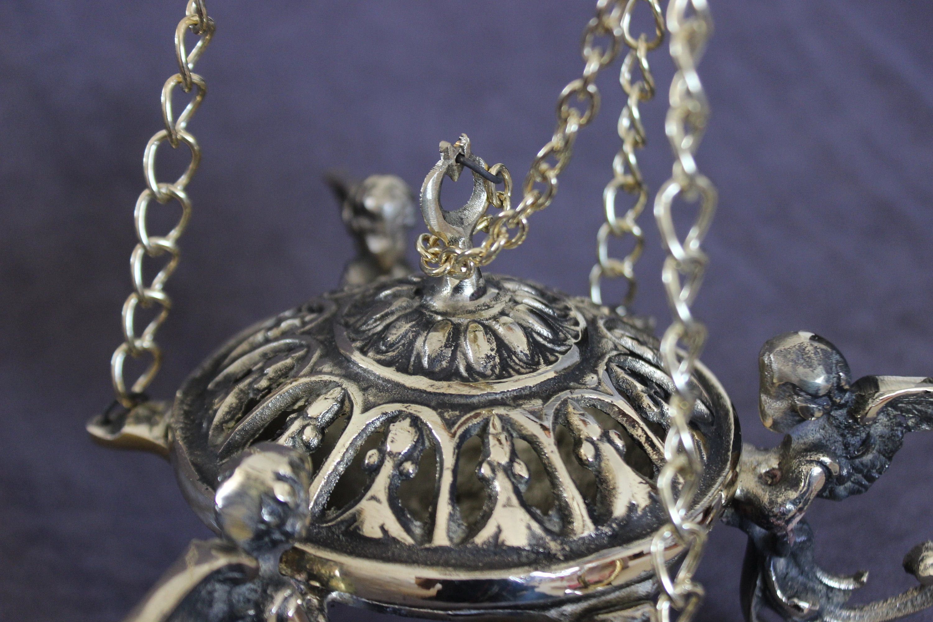 Handmade Brass Censer, Wall Hanging Censer, Angel Figurine, Censer ...