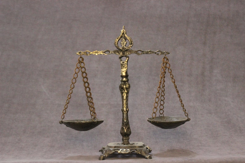 Big Scales of Justice, Justice Scales Statue, Office Decor, Lawyer Gift ...