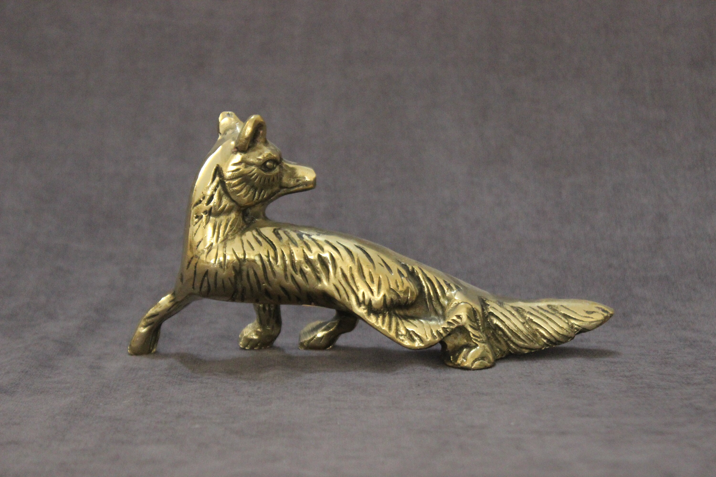 Fox Ornament, Fox Statue, Fox Sculpture, Fox Figurine, Home Decor ...