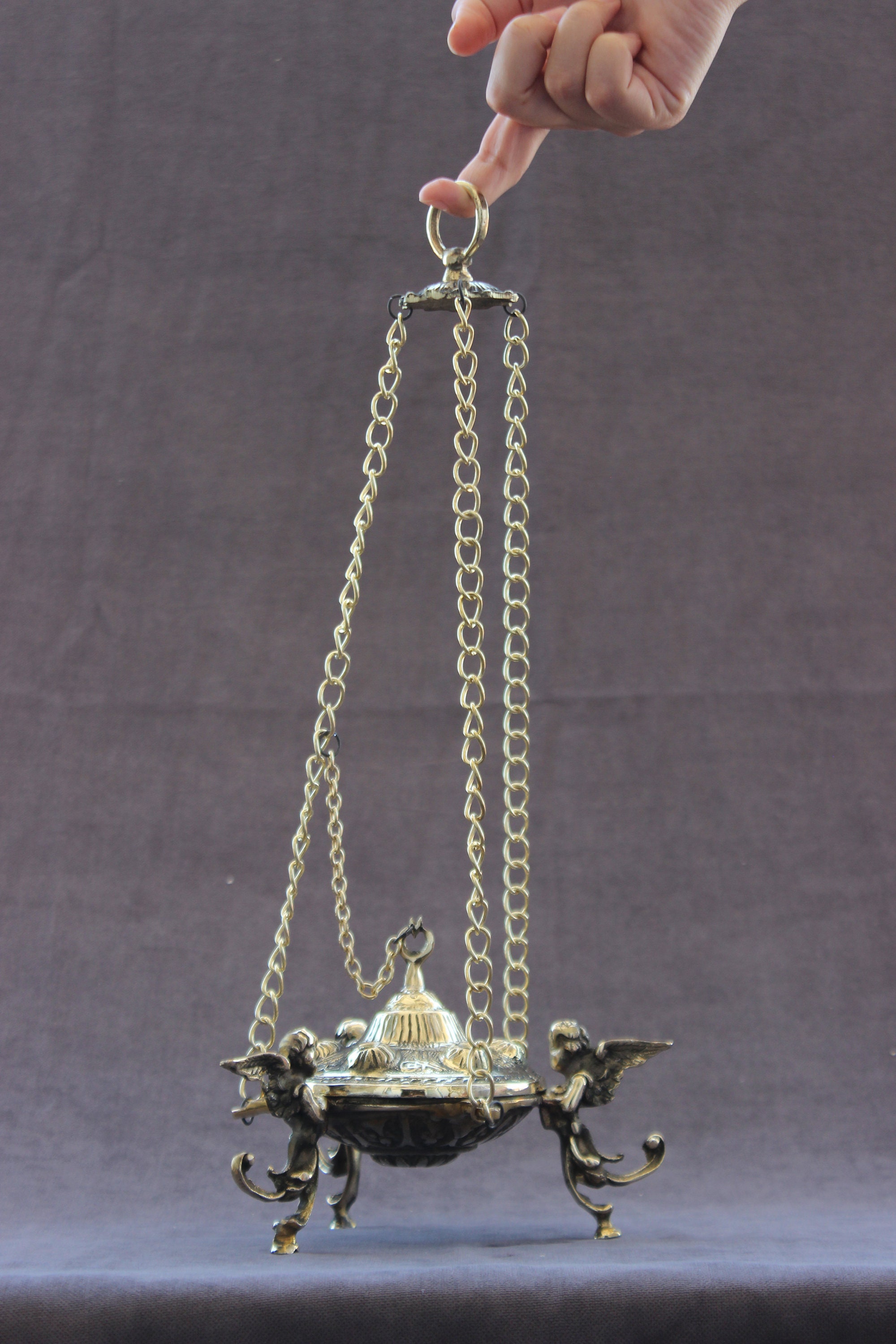 Wall Hanging Censer Handmade Brass Censer Angel Figurine - Etsy