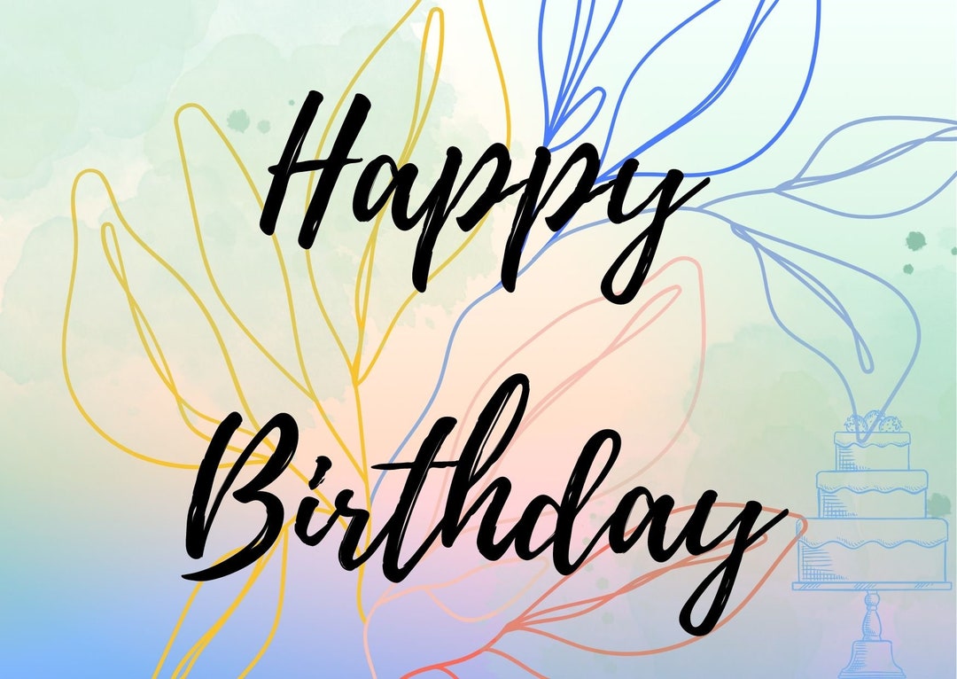 Ecard Happy Birthday - Etsy