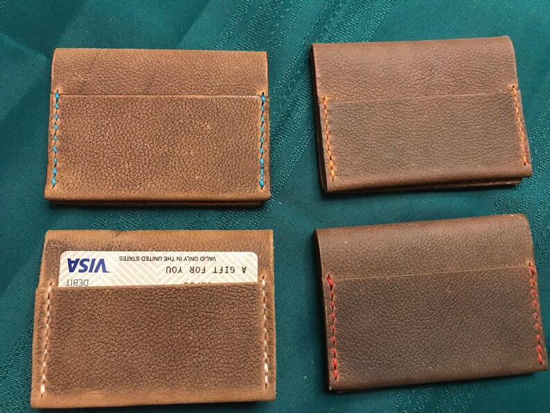 The Four Pocket Leather Card Wallet - Etsy