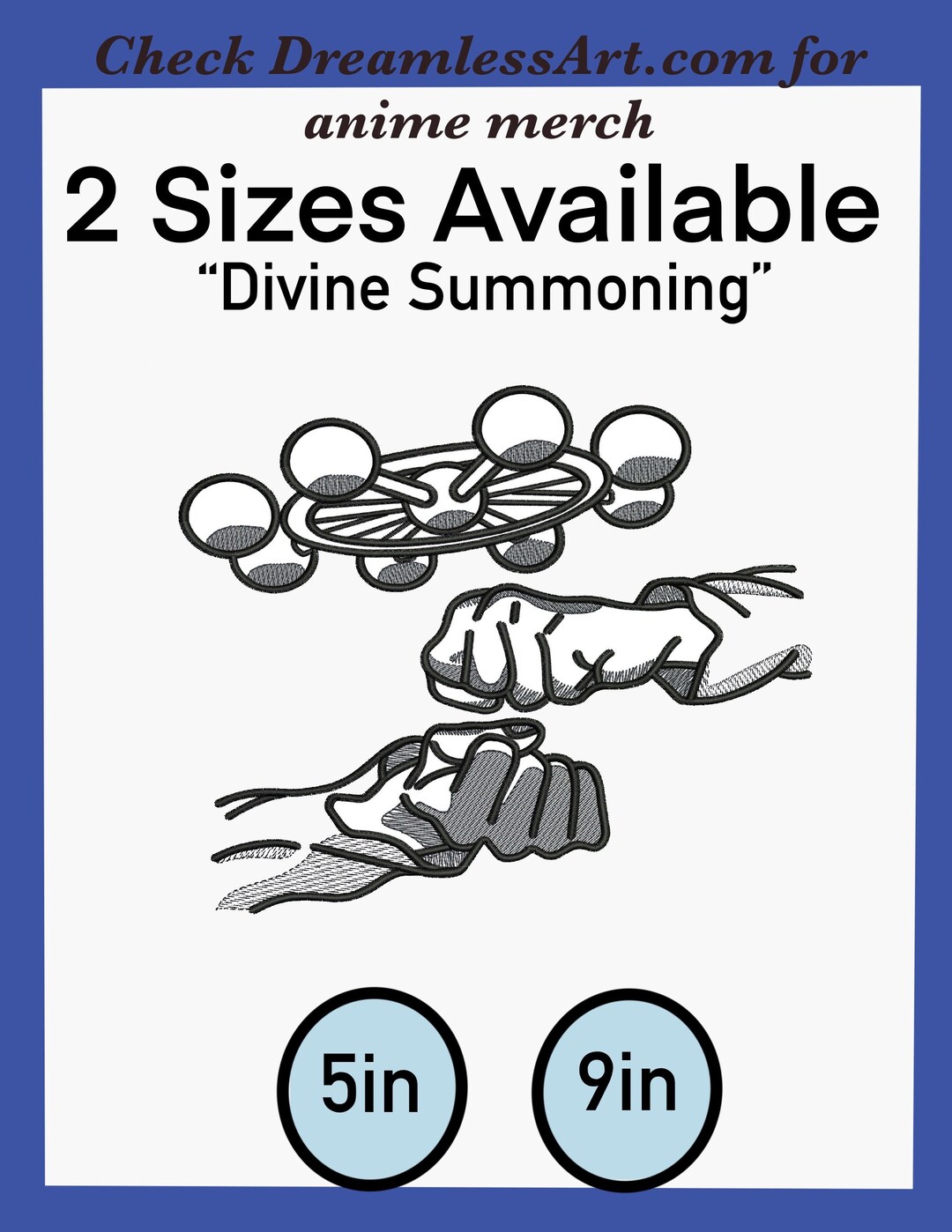 Anime Embroidery - Divine Summon - Etsy