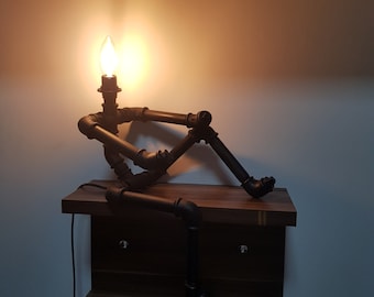 Sitting Man Lamp - Etsy